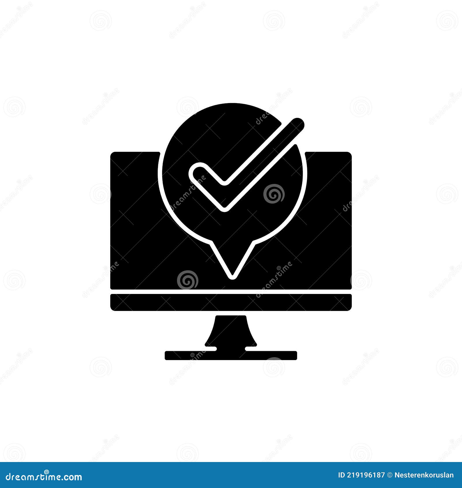 Computer Functioning Well Icon Vector Illustration | CartoonDealer.com ...