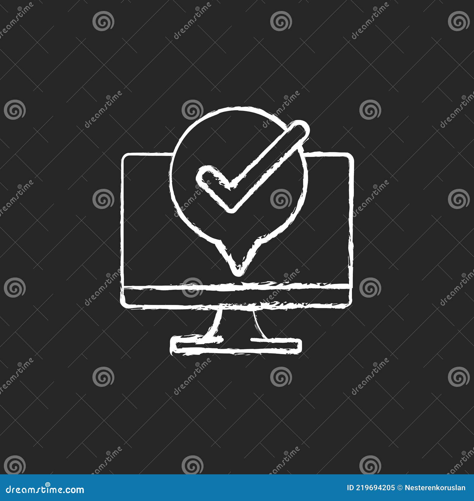 Computer Functioning Well Icon Vector Illustration | CartoonDealer.com ...