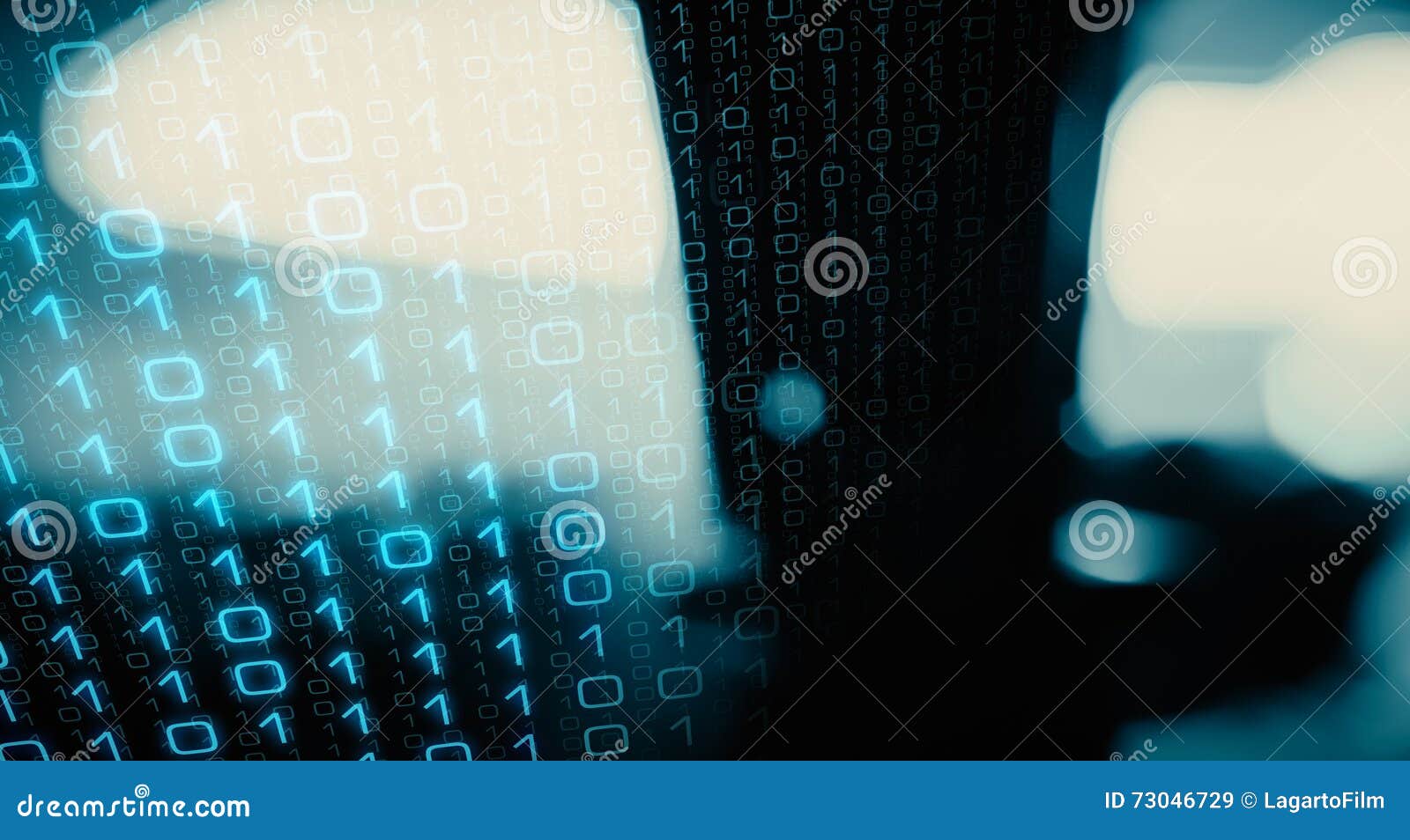 Computer Futuristic Hacker Attack Stock Image - Image of coding, attack: 73046729