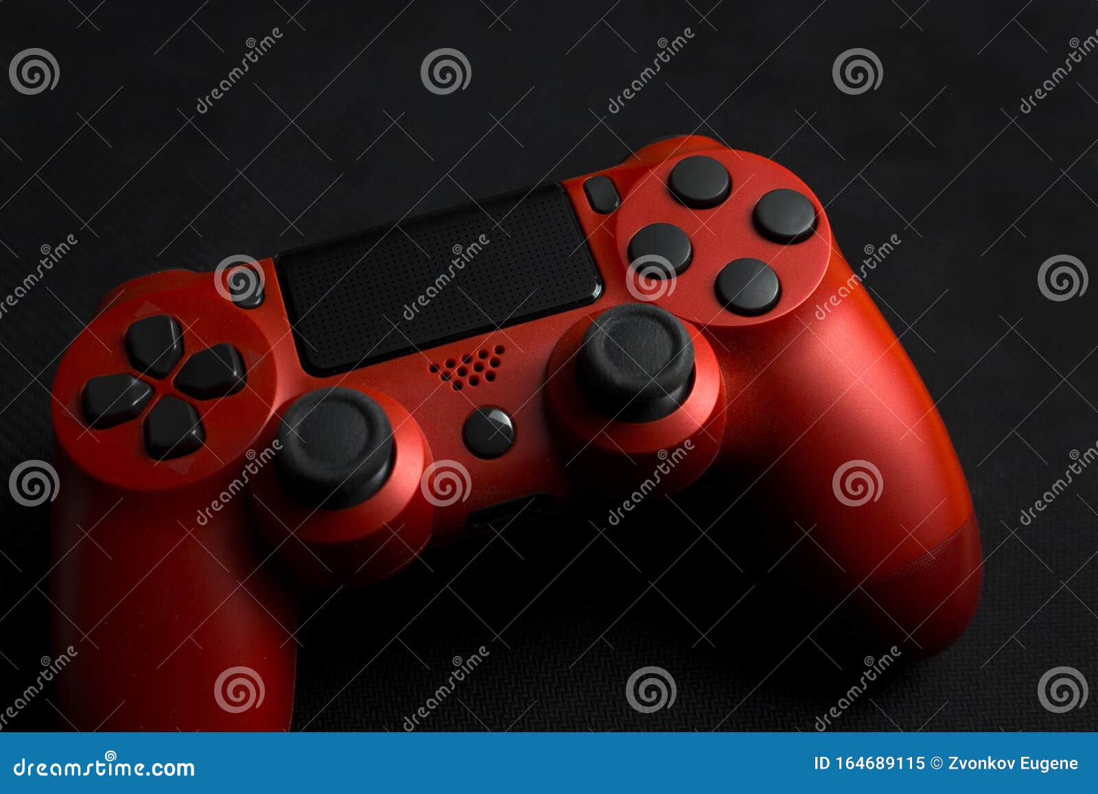Computer Game Controller on Black Background. Gaming Concept Stock ...