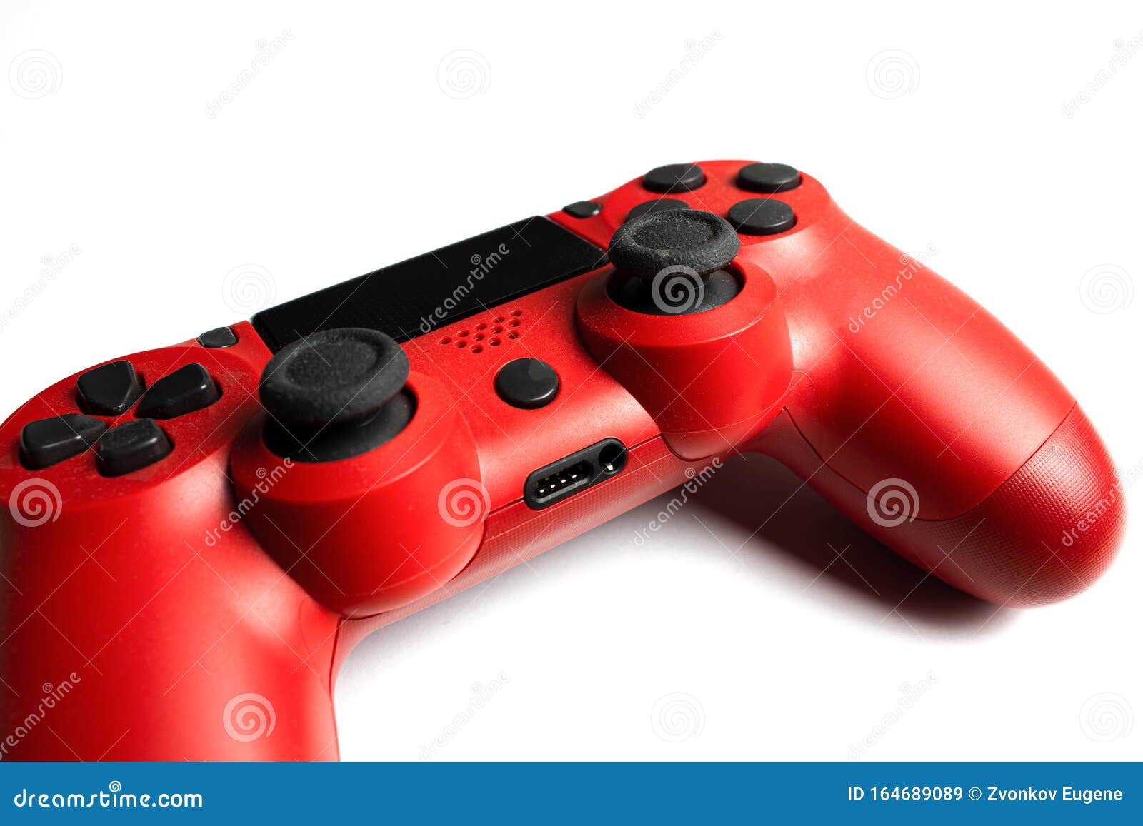 Computer Game Controller on White Background. Gaming Concept Stock ...