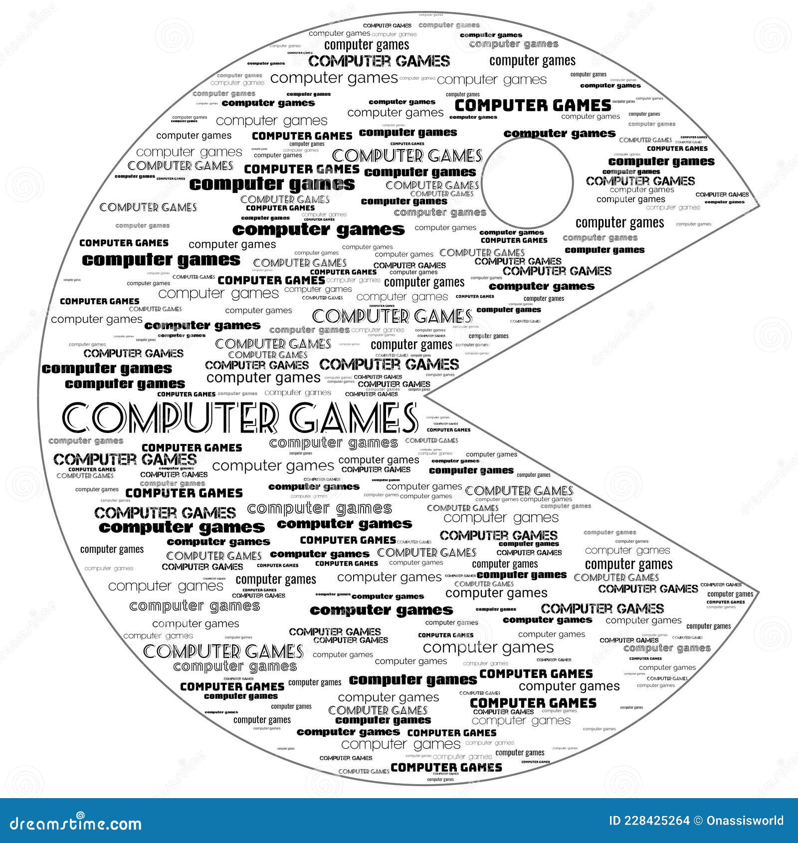 Computer Games Text Shapes Abstract Background Illustrations Editorial ...