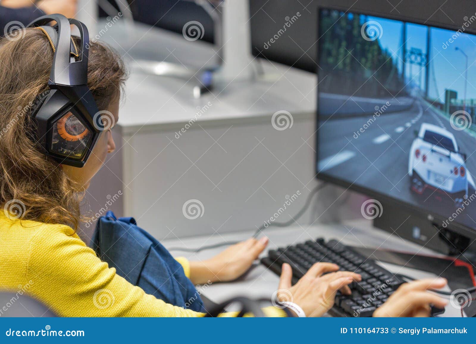 Computer Gaming Booth during CEE 2017 in Kiev, Ukraine Editorial Stock ...