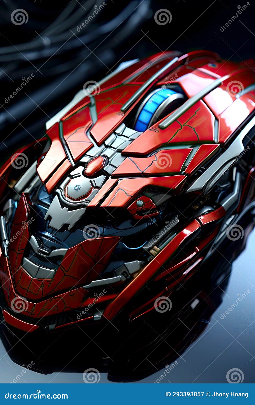 Computer Gaming Mouse Future Technology Stock Illustration ...