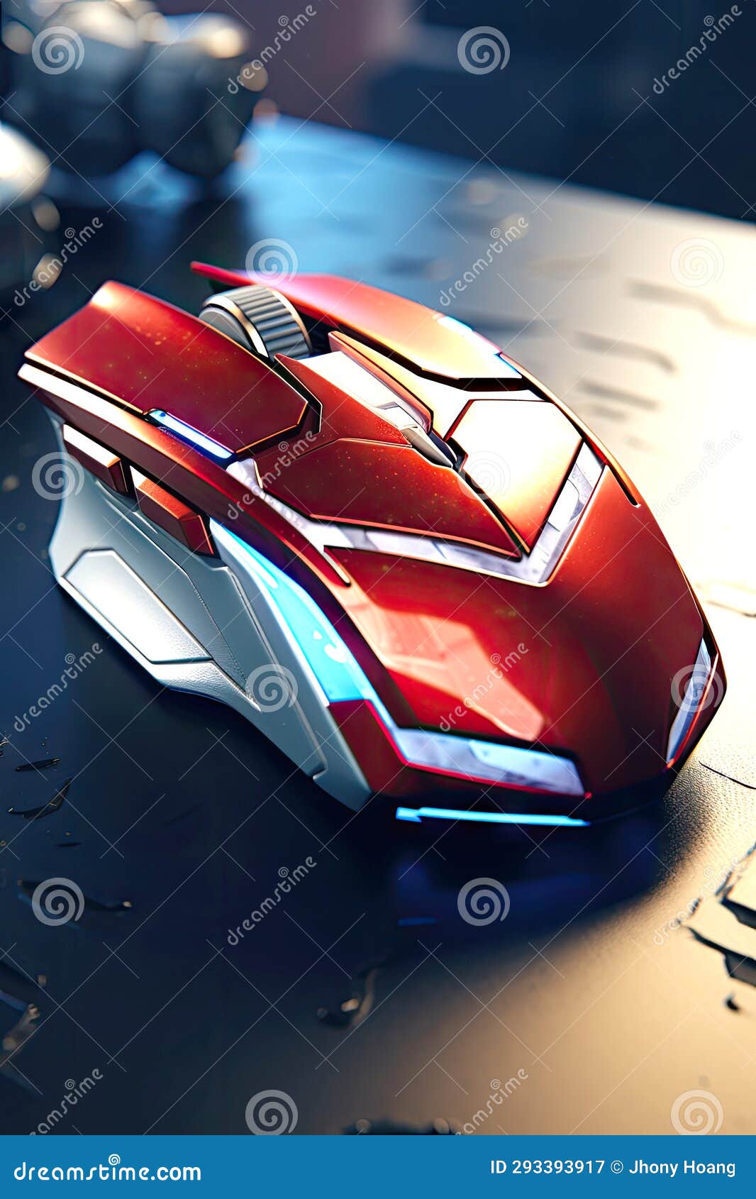 Computer Gaming Mouse Future Technology Stock Illustration ...