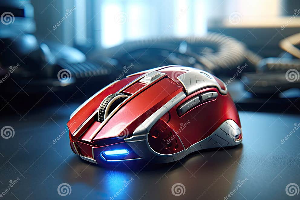 Computer Gaming Mouse Future Technology Stock Illustration ...
