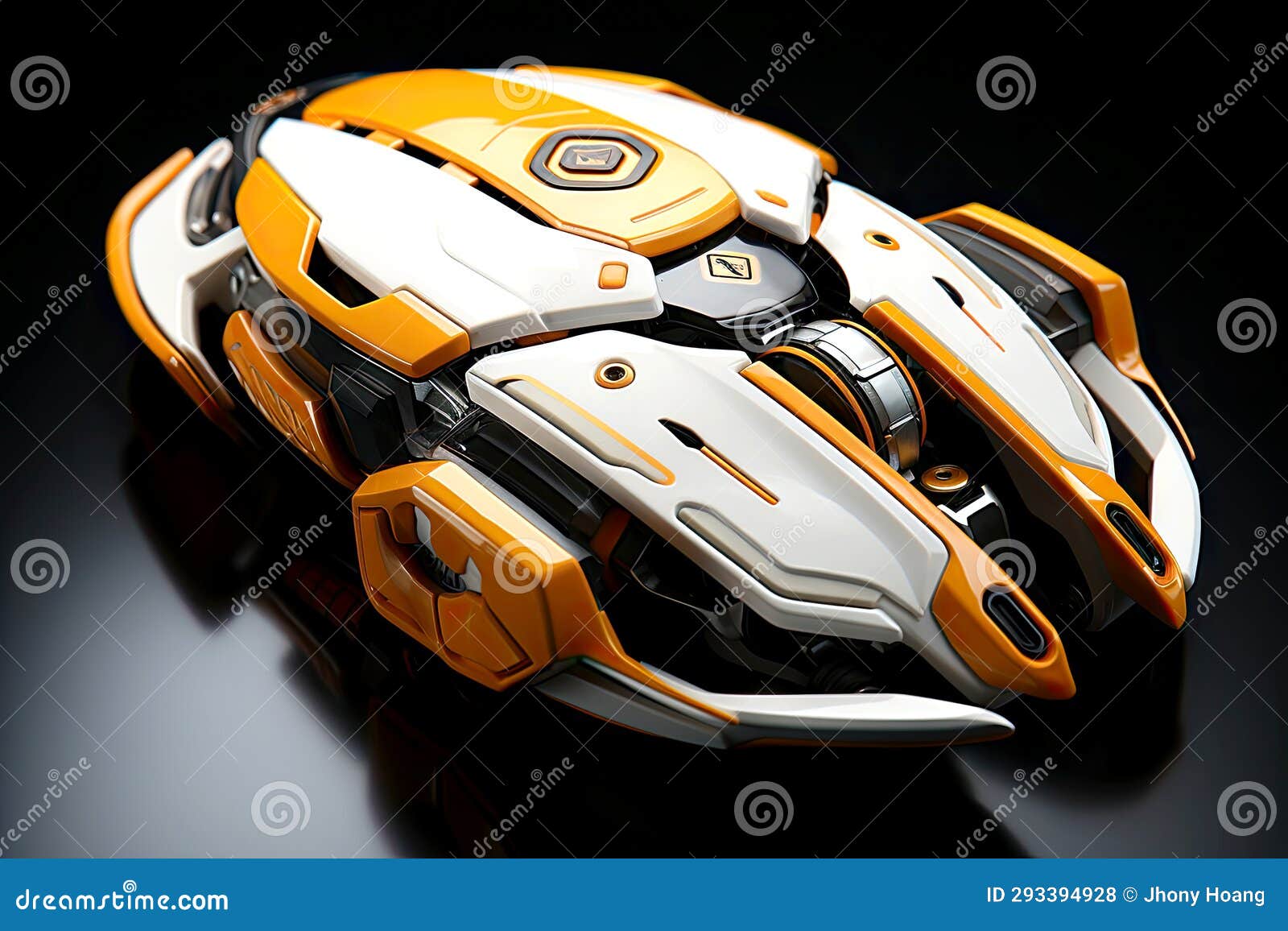 Computer Gaming Mouse Future Technology Stock Illustration ...