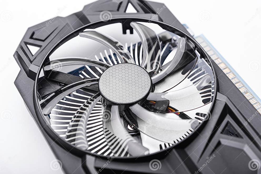 Computer Gaming Powerful Modern Graphic Card Stock Photo - Image of ...