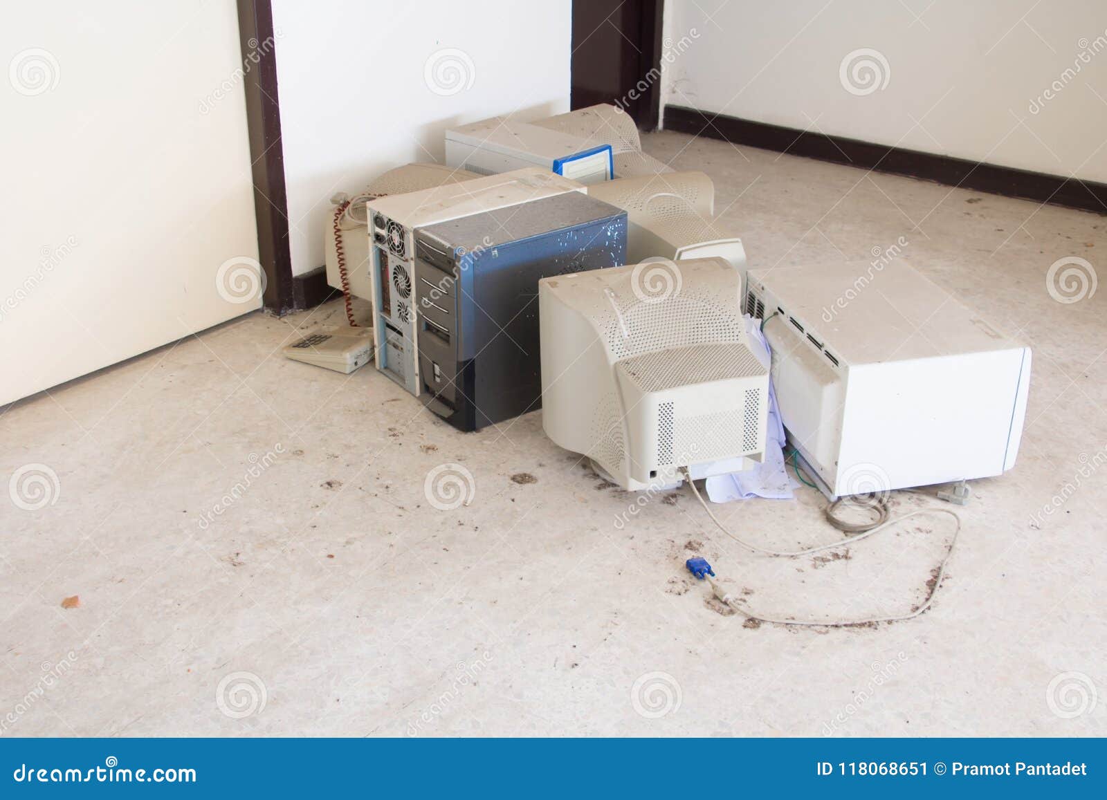 Computer Garbage Electronic Old Technology Dirty Which Has Pollution ...