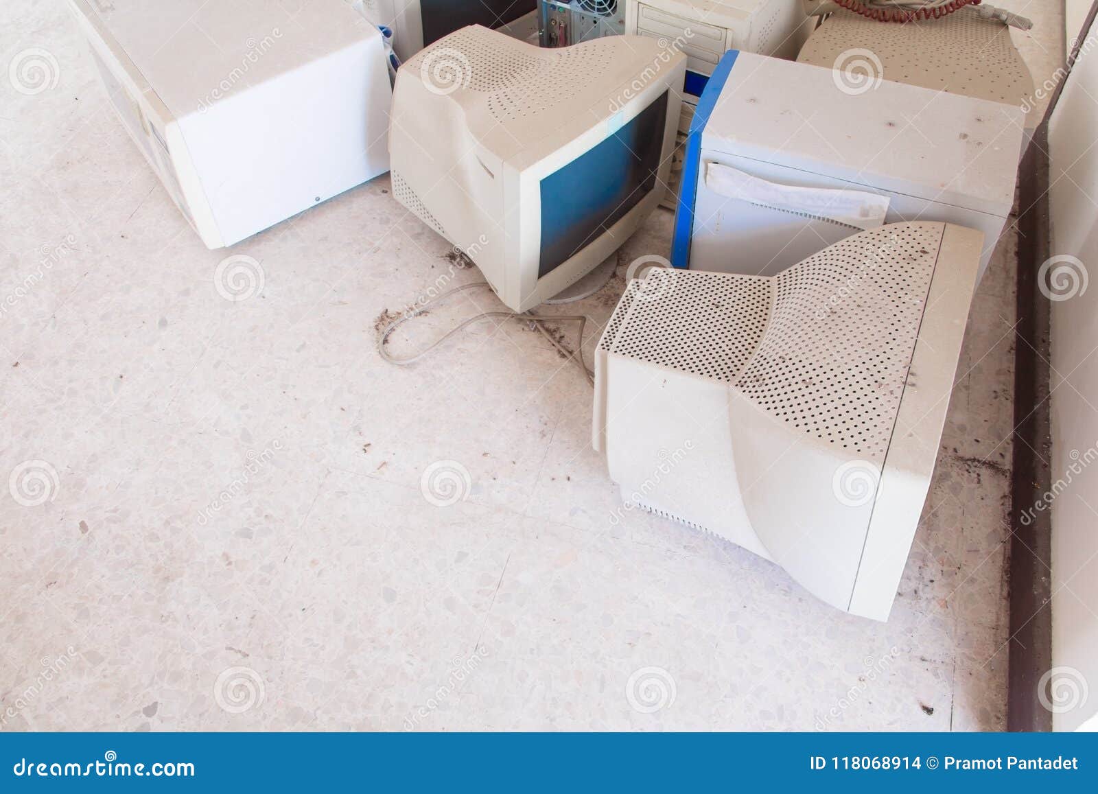 Computer Garbage Electronic Old Technology Dirty Which Has Pollution ...