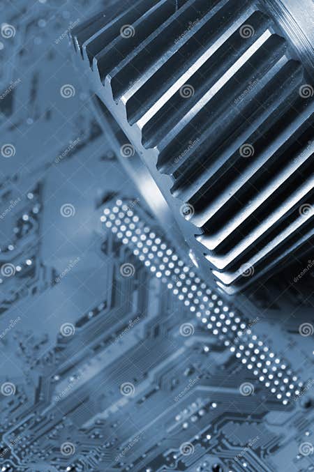 Computer gear technology stock image. Image of geometric - 3304011