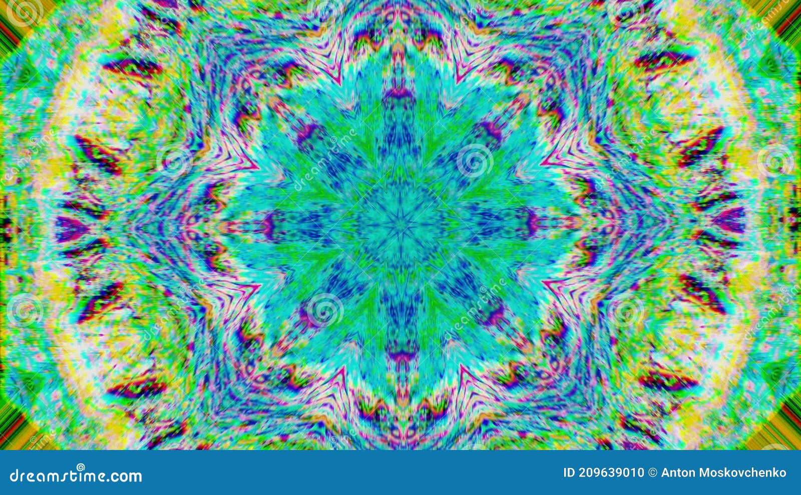 Computer Generated Abstract Animation, Iridescent Bad Tv Video Fx ...