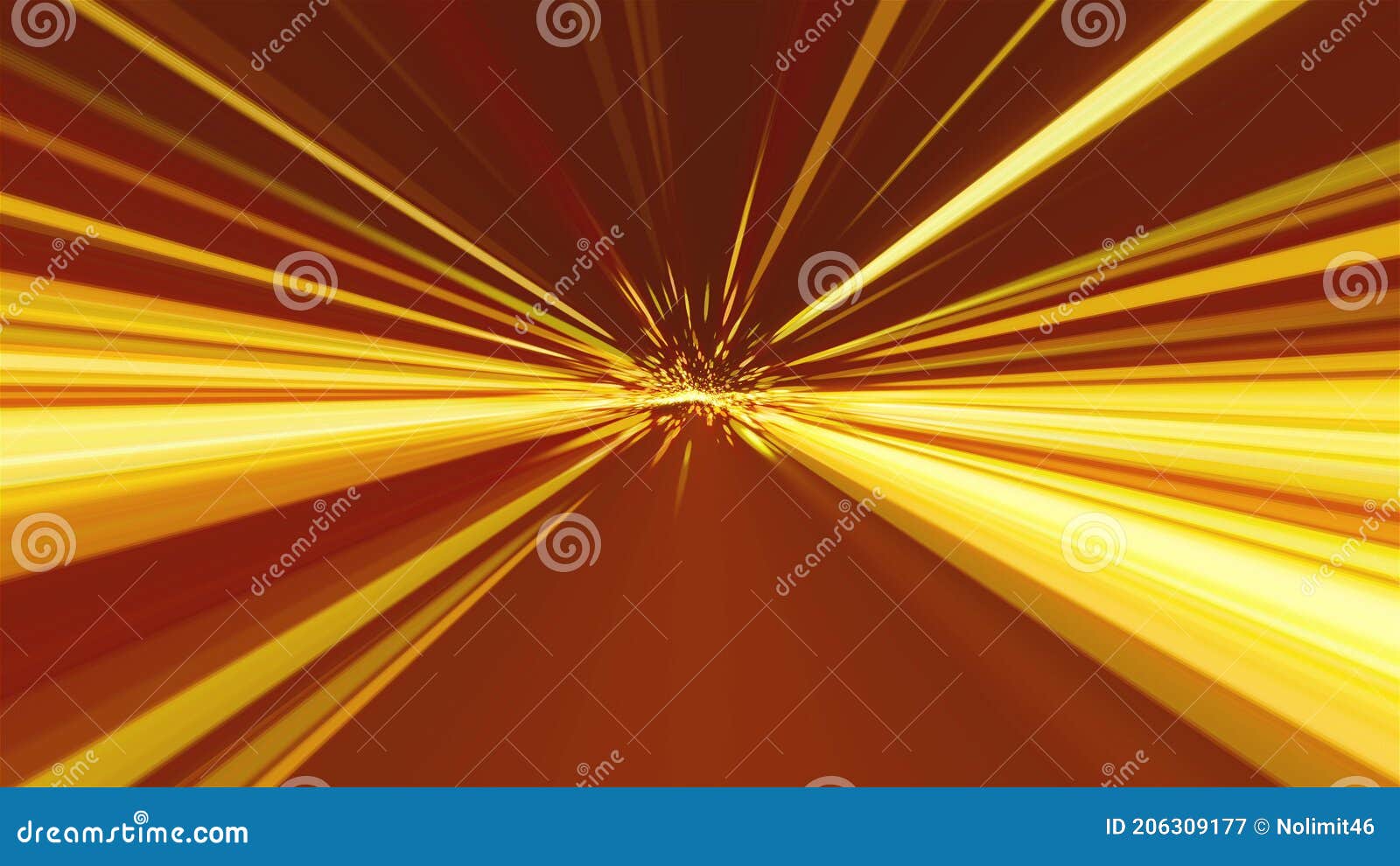 Computer Generated Abstract Background from Many Golden Rays and ...