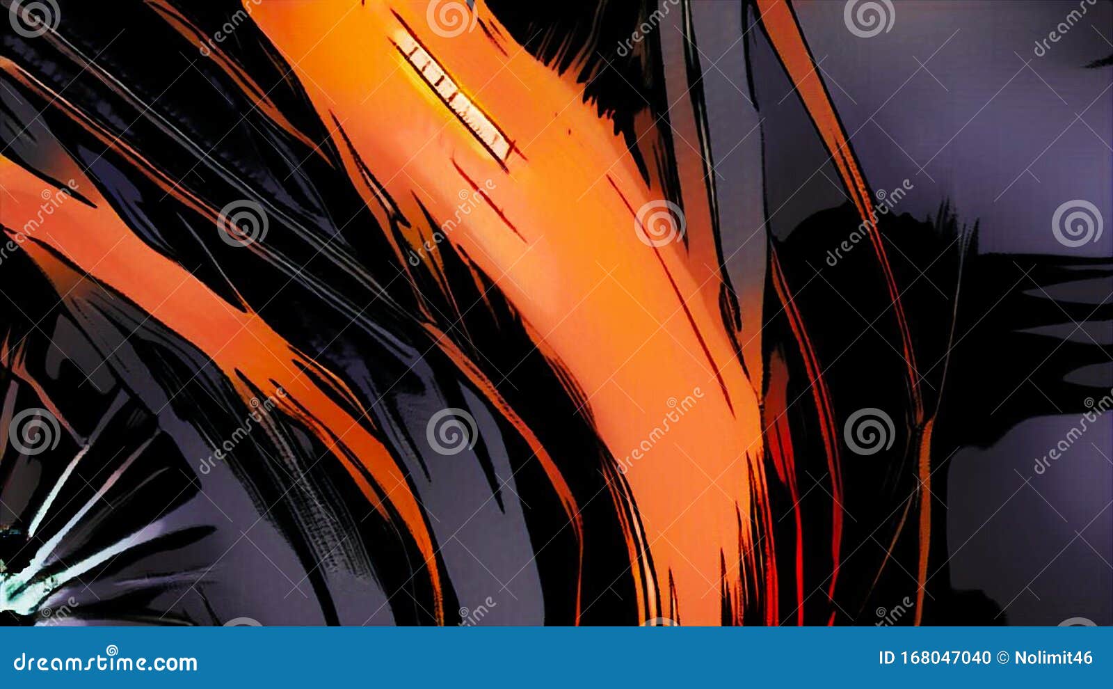 Computer Generated Abstract Comic Style Background. 3d Rendering of the ...