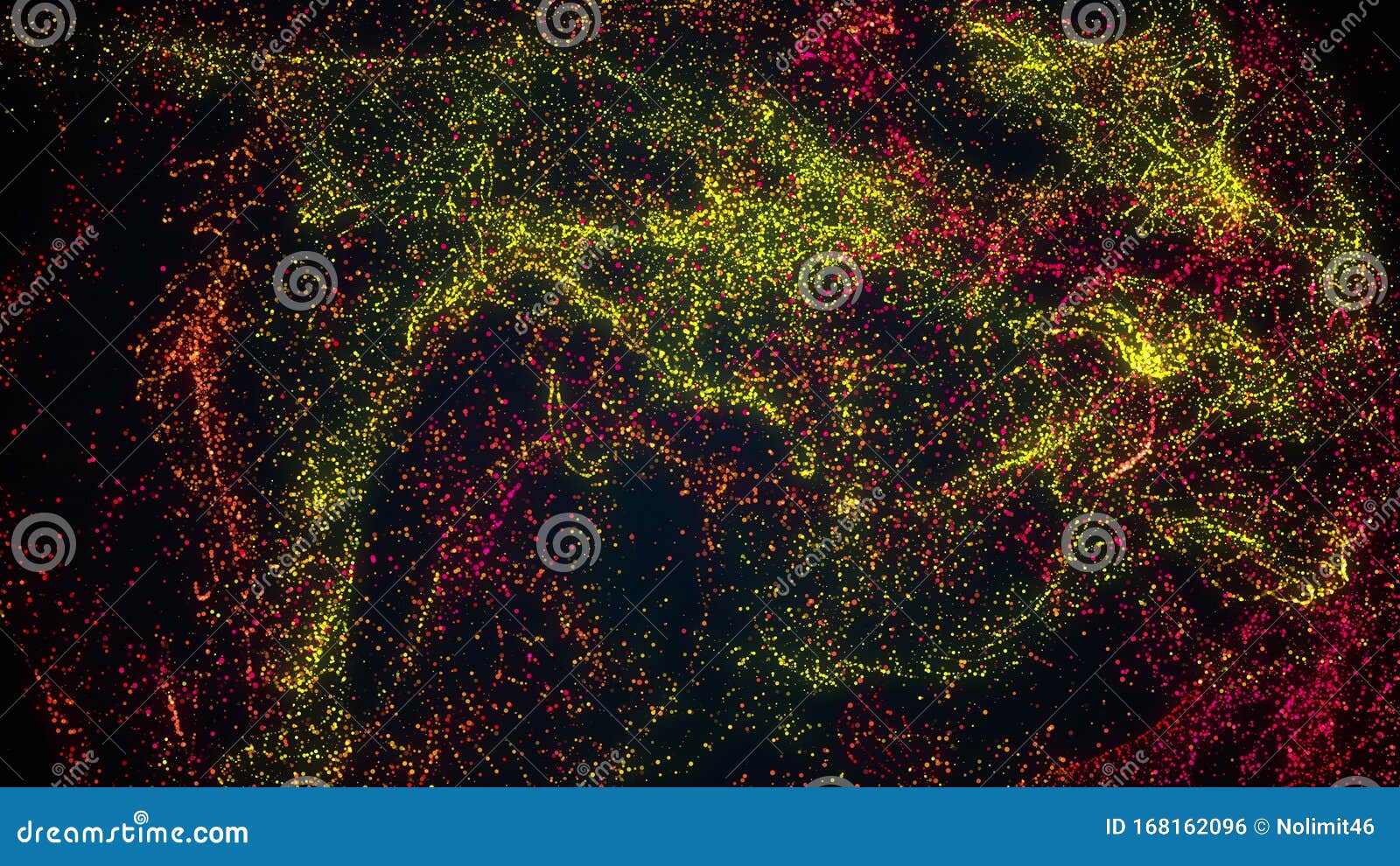 Particles Transition Wave Vector Background. Dissolve Fade Movement ...