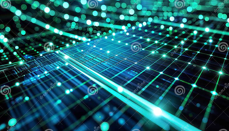 Abstract Technology Background, 3d Illustration, Computer-generated ...