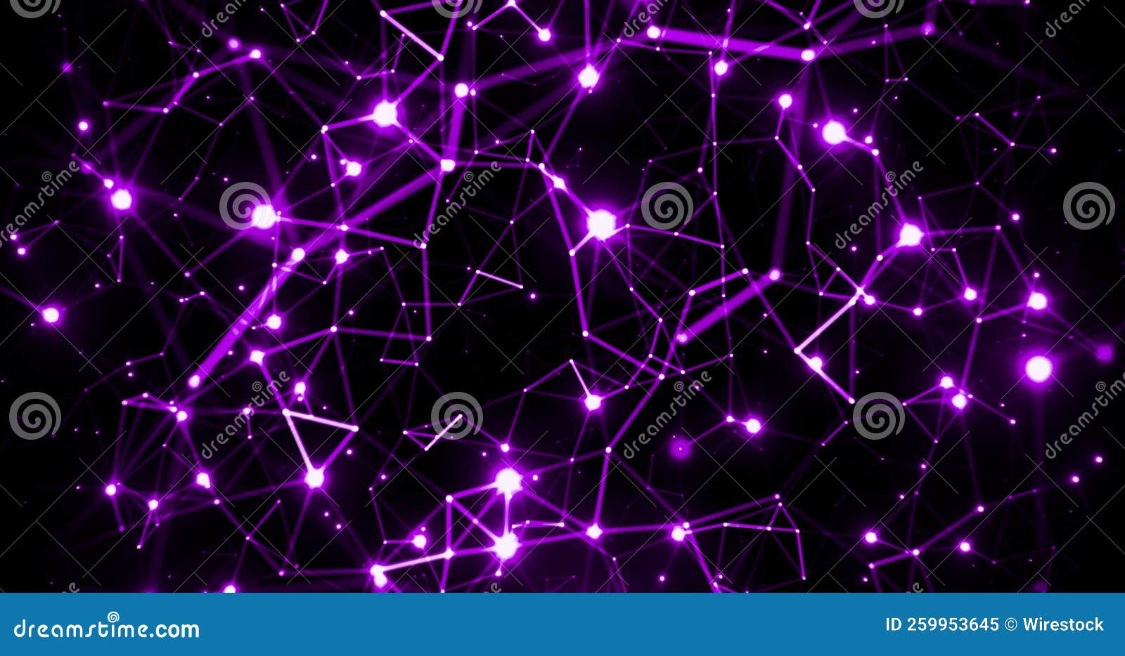 Computer-generated Animation of Purple Abstract Geometric Shapes on a ...