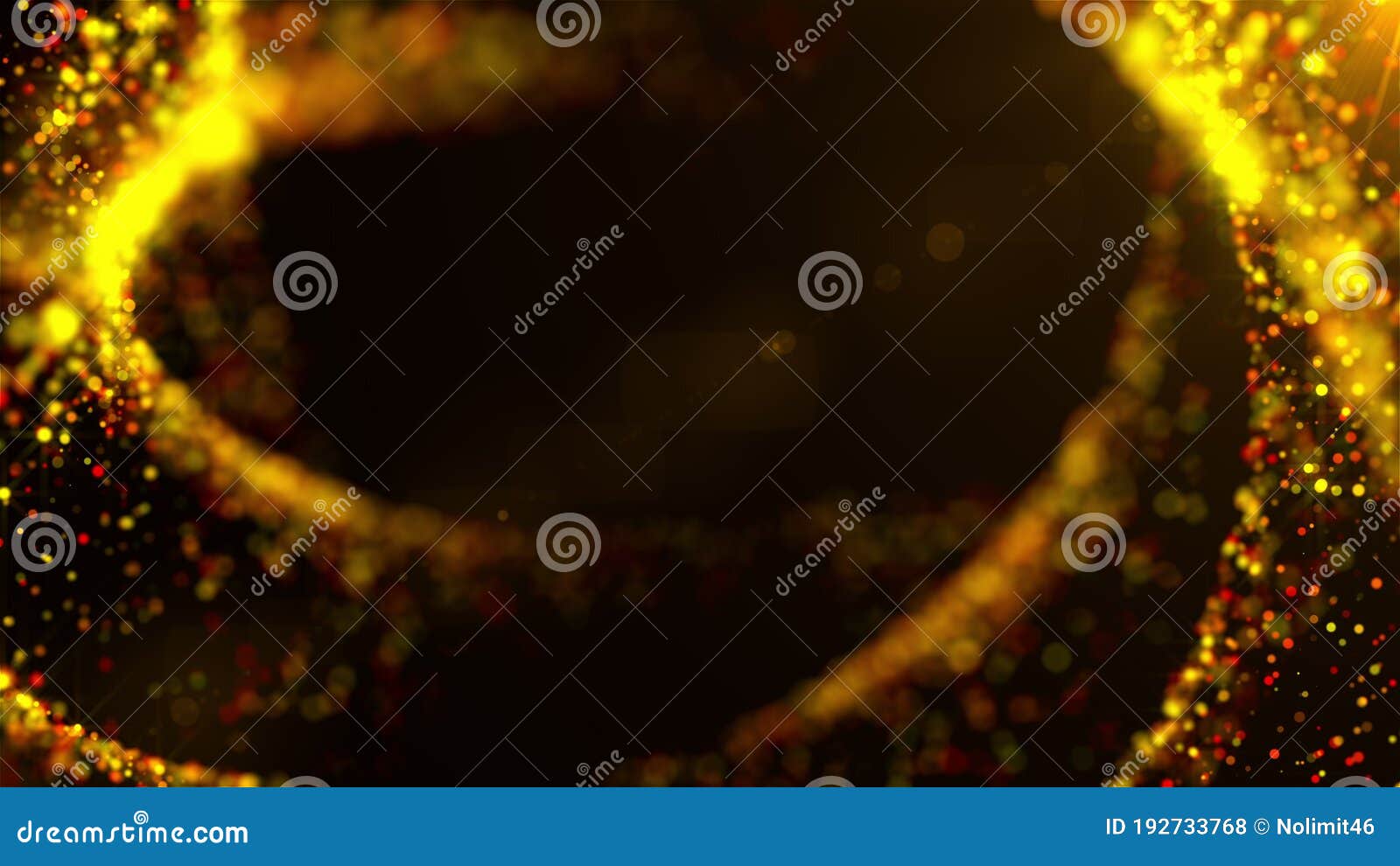 Computer Generated Beautiful Glittering Particles Floating through ...