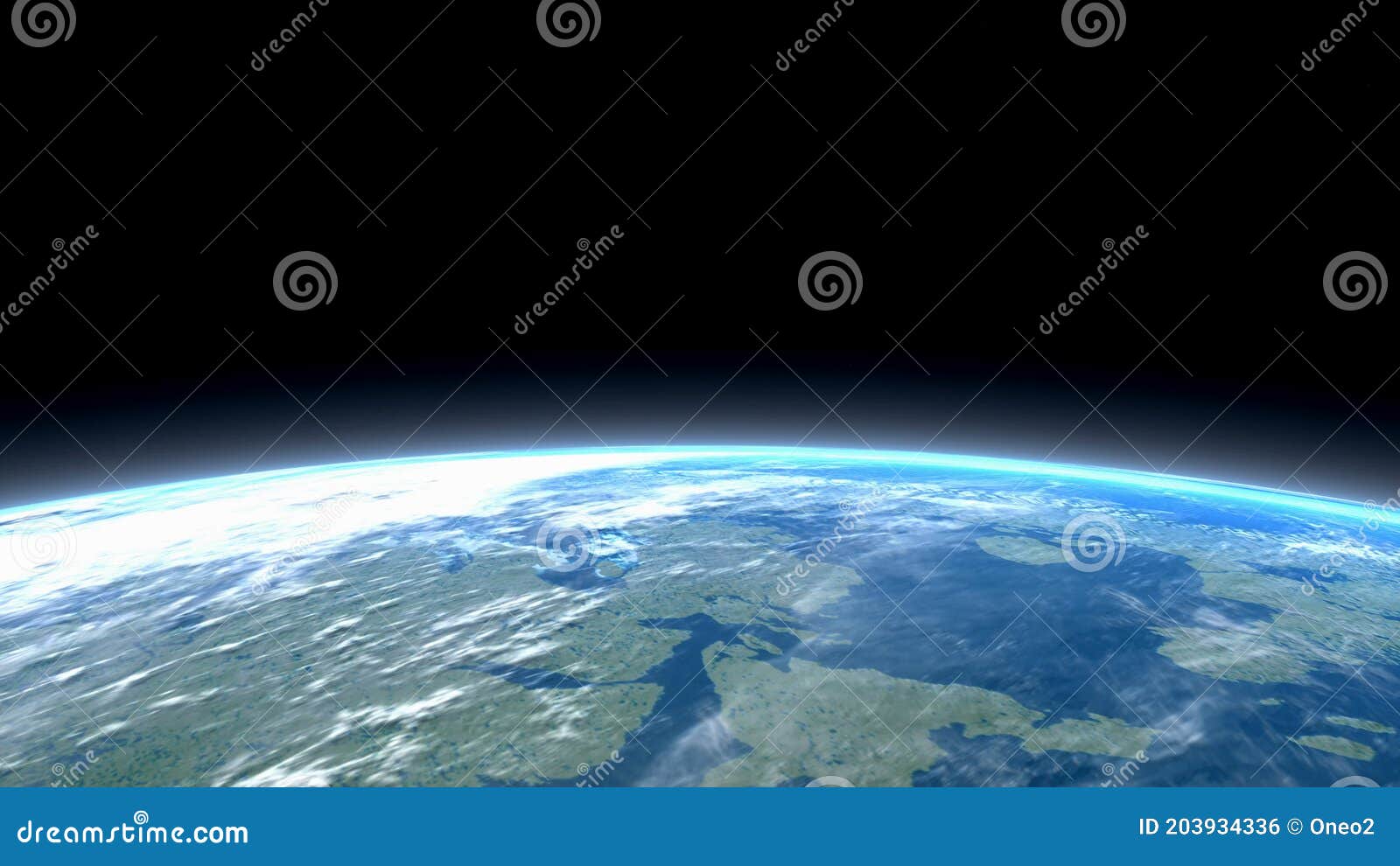 Beautiful Low Earth Orbit View. Stock Footage - Video of animation ...