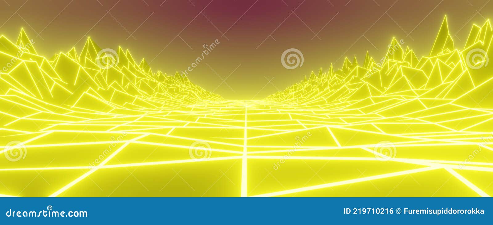 Computer Generated Binary Code Landscape . Big Data . Binary Code . Wireframe Landscape ...