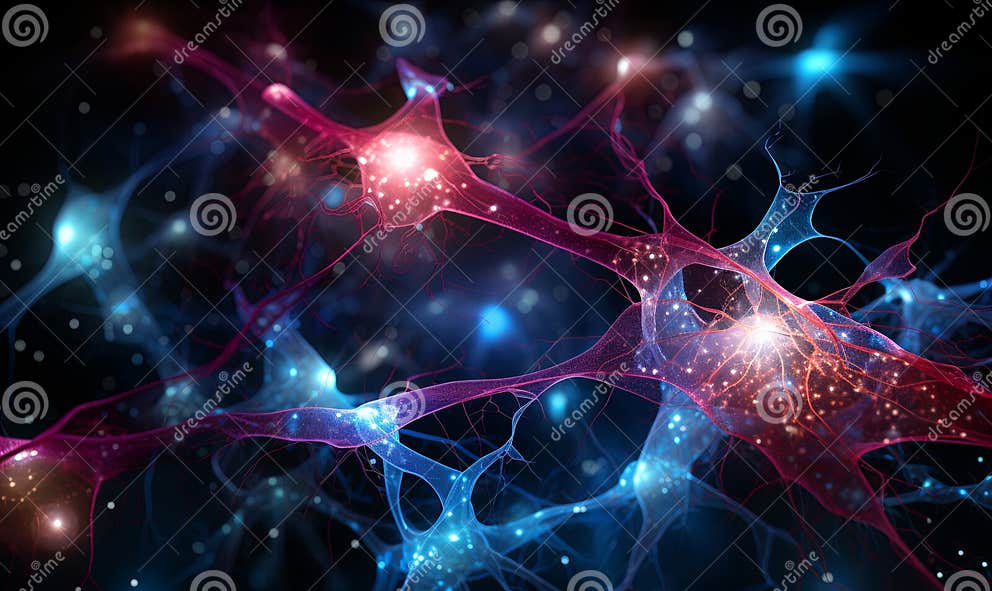 Computer Generated Brain Model Stock Image - Image of neurological ...