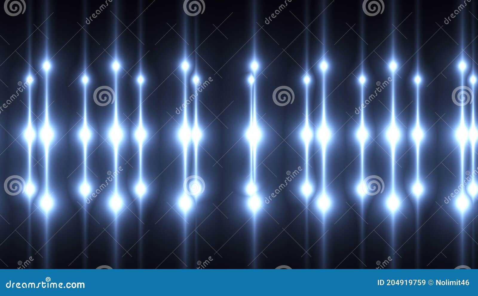 Computer Generated Bright Flood Lights Background with Round Particles ...