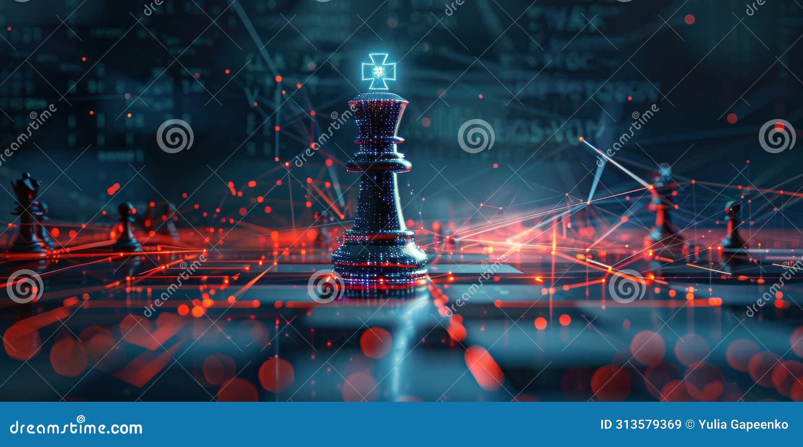 Computer Generated Chess Board Stock Image - Image of strategy, pieces ...