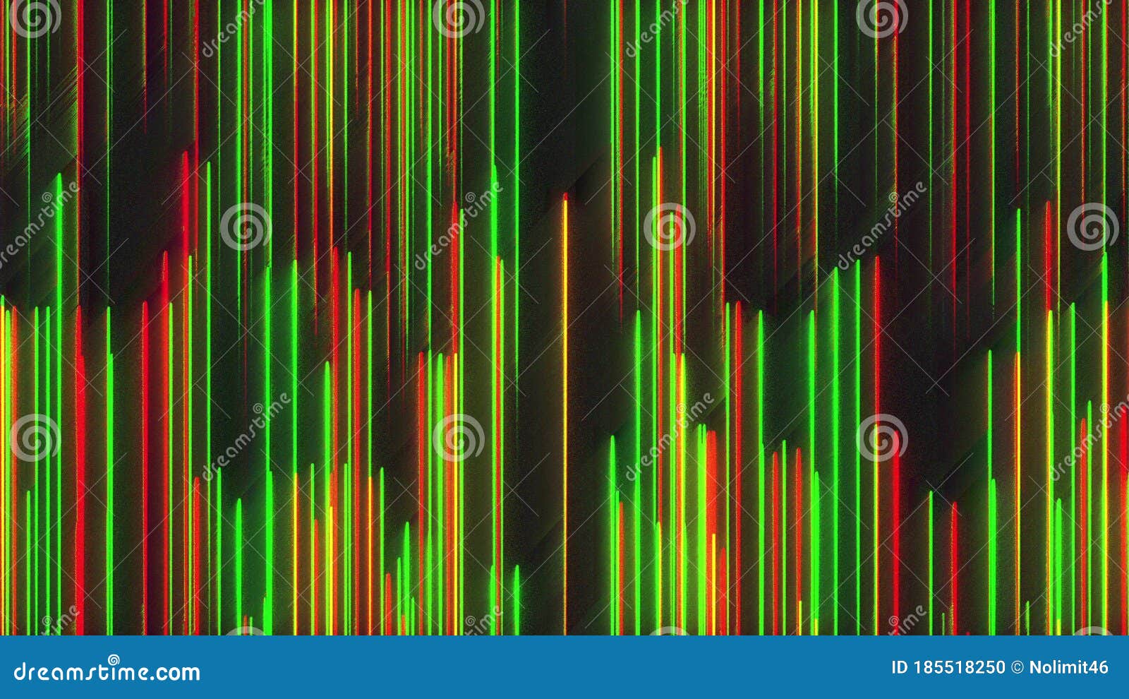 Computer Generated Chromatic Aberration Bands. Pixel Multi-colored ...
