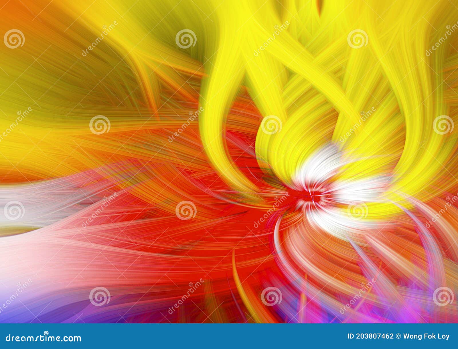 Computer Generated Colour Lines Stock Illustration - Illustration of ...