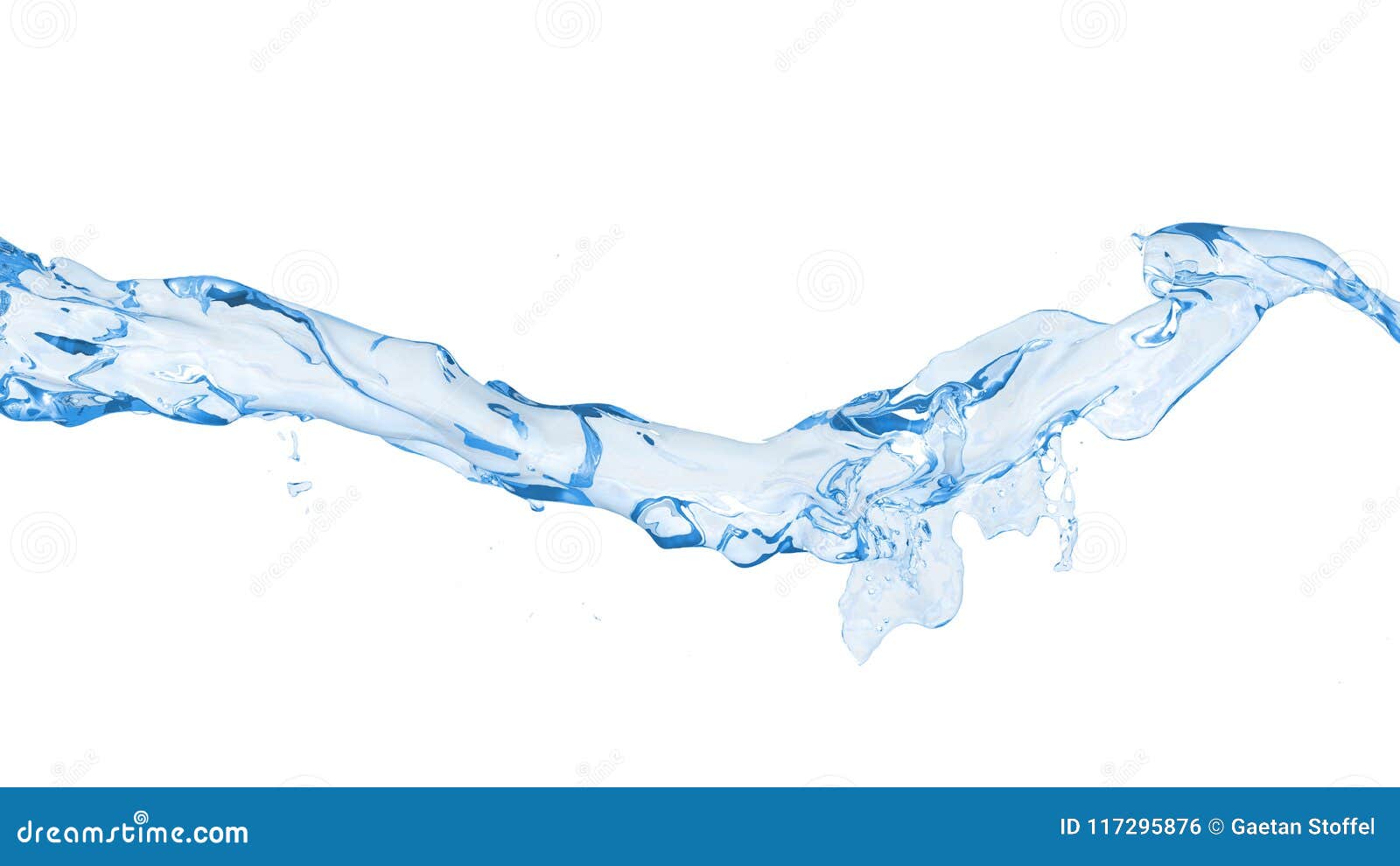 3D Animation of a Blue Water Flow Stock Illustration - Illustration of ...