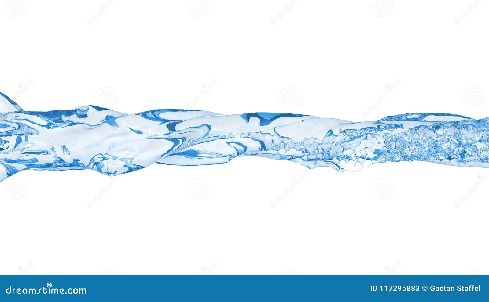 3D Animation of a Blue Water Flow Stock Illustration - Illustration of ...