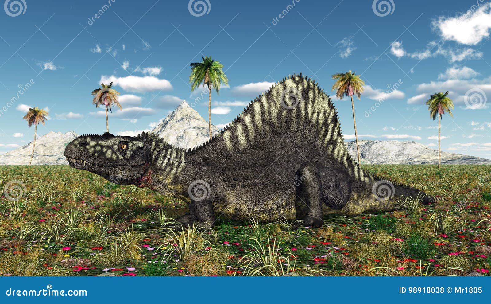 Archosaur Arizonasaurus Royalty-Free Illustration | CartoonDealer.com ...