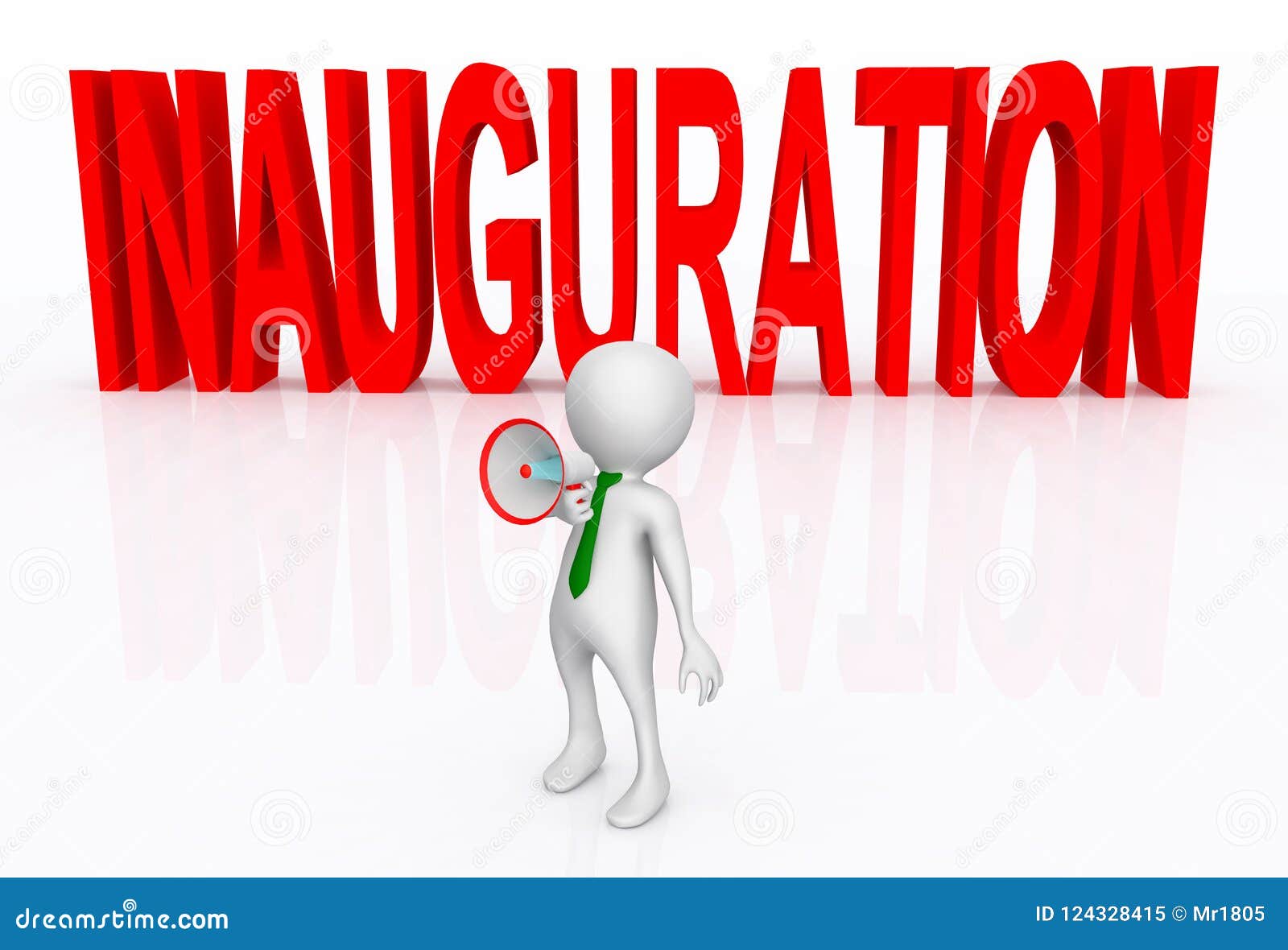 Inauguration stock illustration. Illustration of startup - 124328415