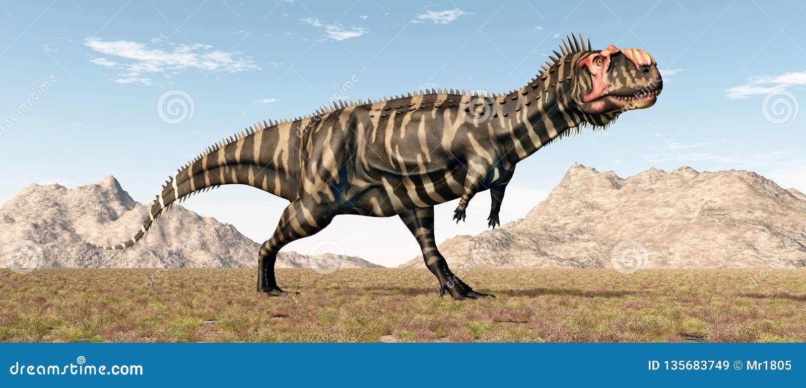 Rajasaurus Dinosaur Coloring Page Illustration Cartoon Vector ...