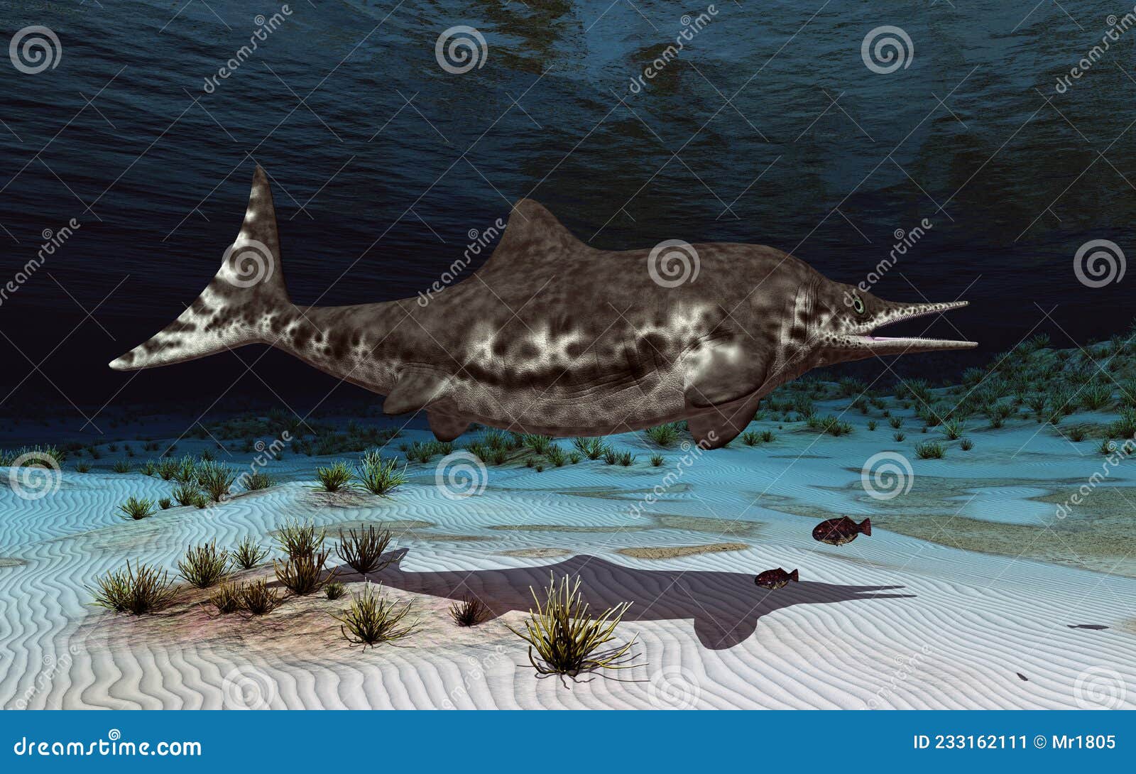 Ichthyosaur Shonisaurus Royalty-Free Cartoon | CartoonDealer.com #40629362