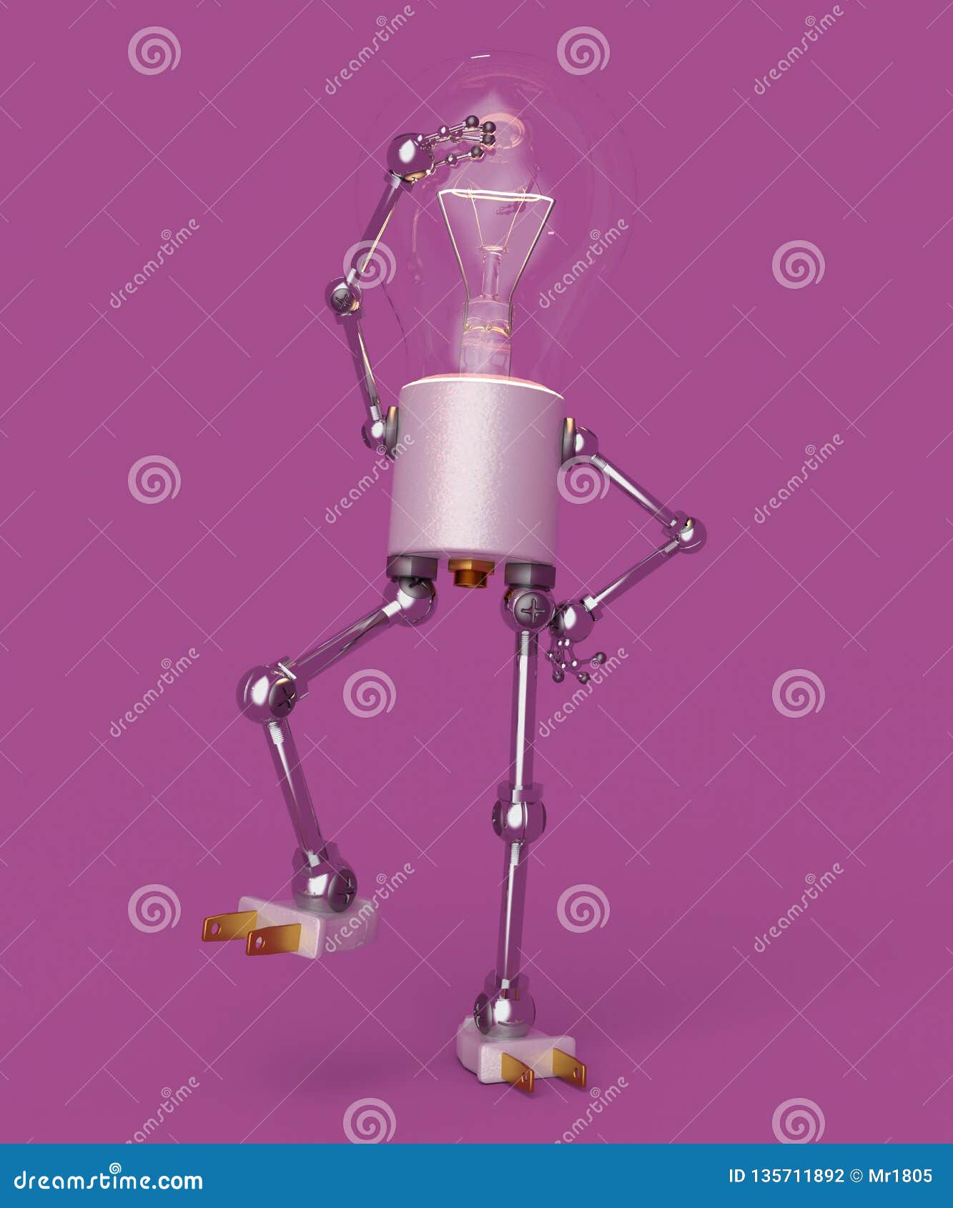 Light bulb figure stock illustration. Illustration of equipment - 135711892