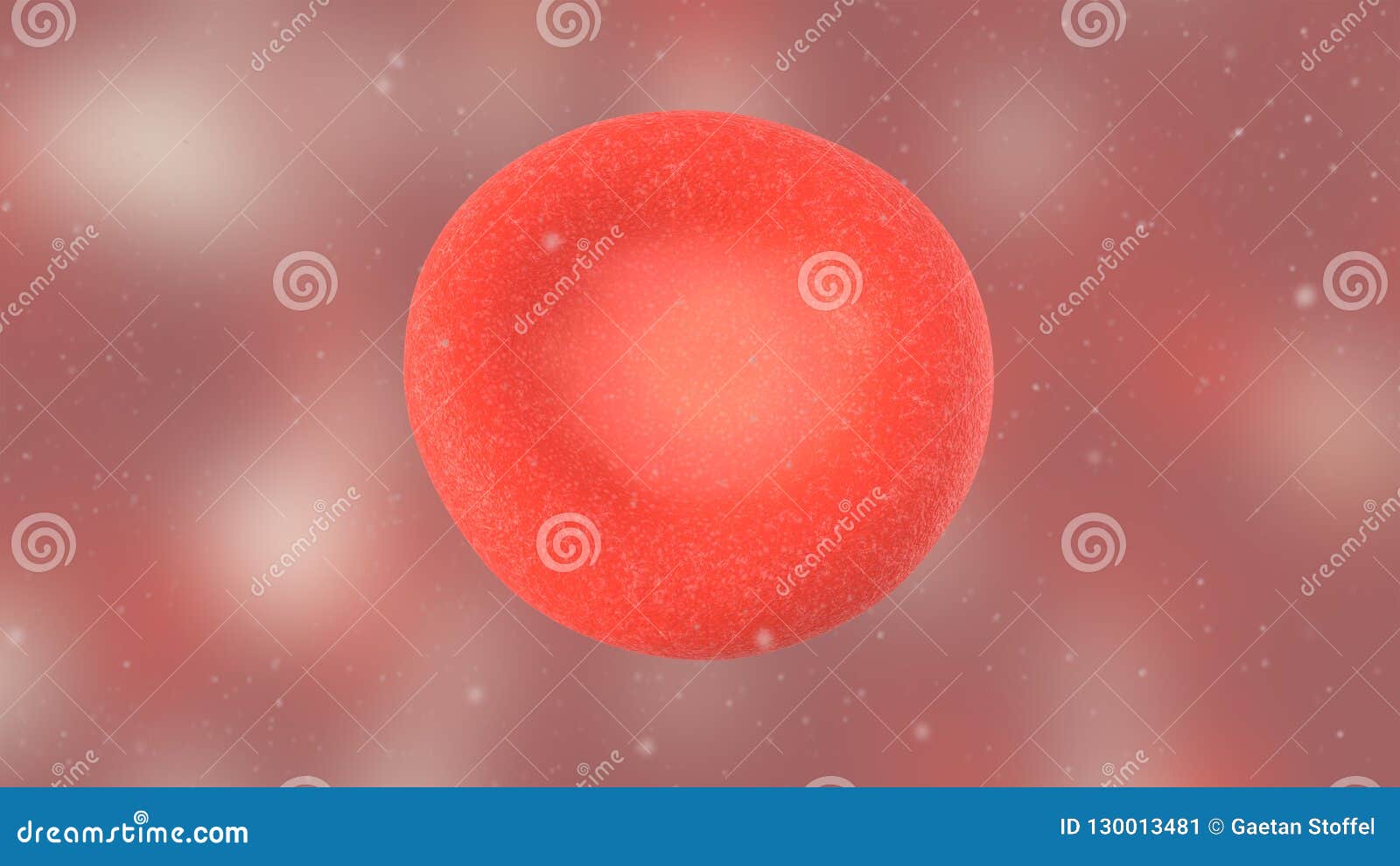 3D Illustration of Red Blood Cell Stock Illustration - Illustration of ...