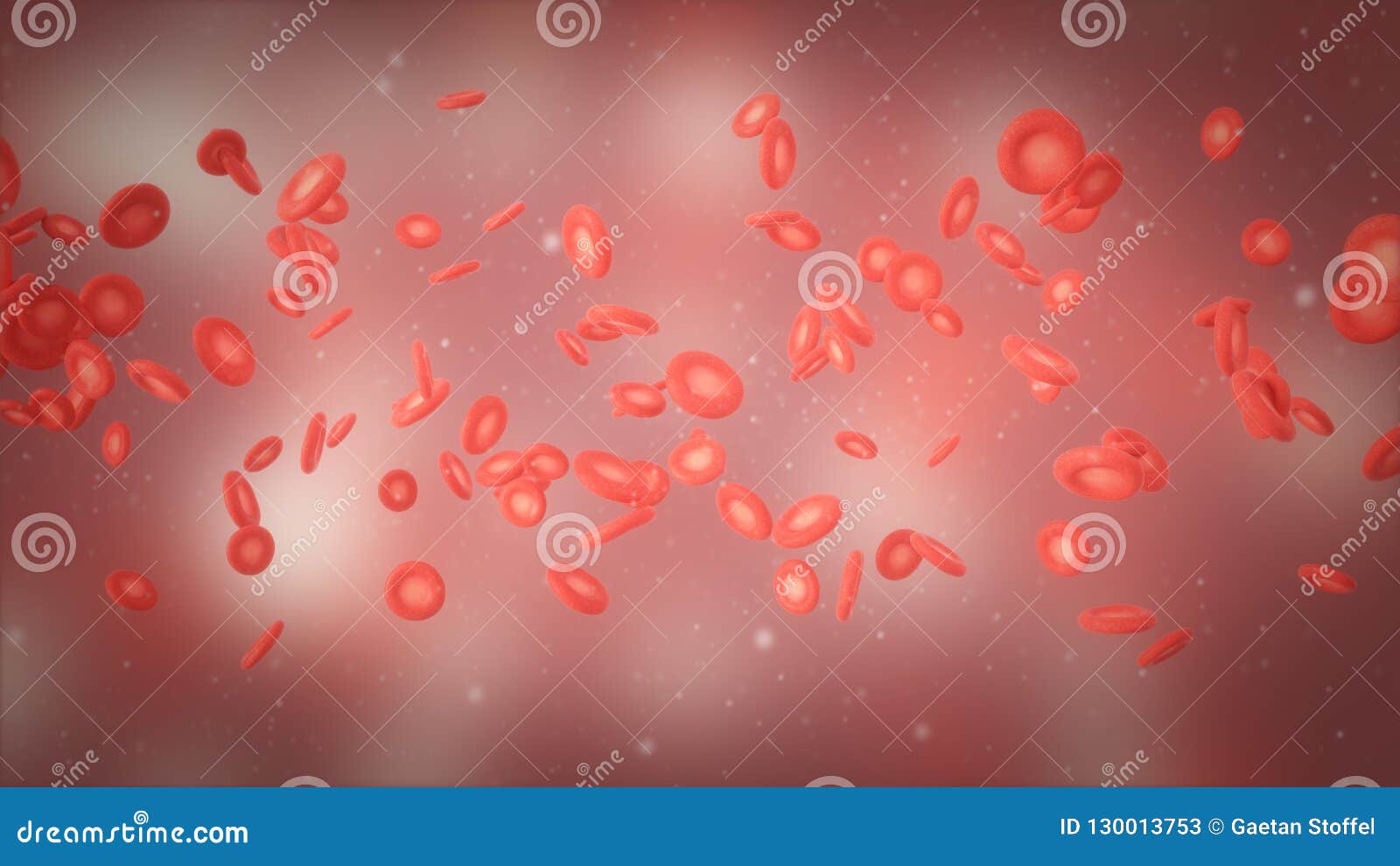 3D Illustration of Red Blood Cell Stock Illustration - Illustration of ...