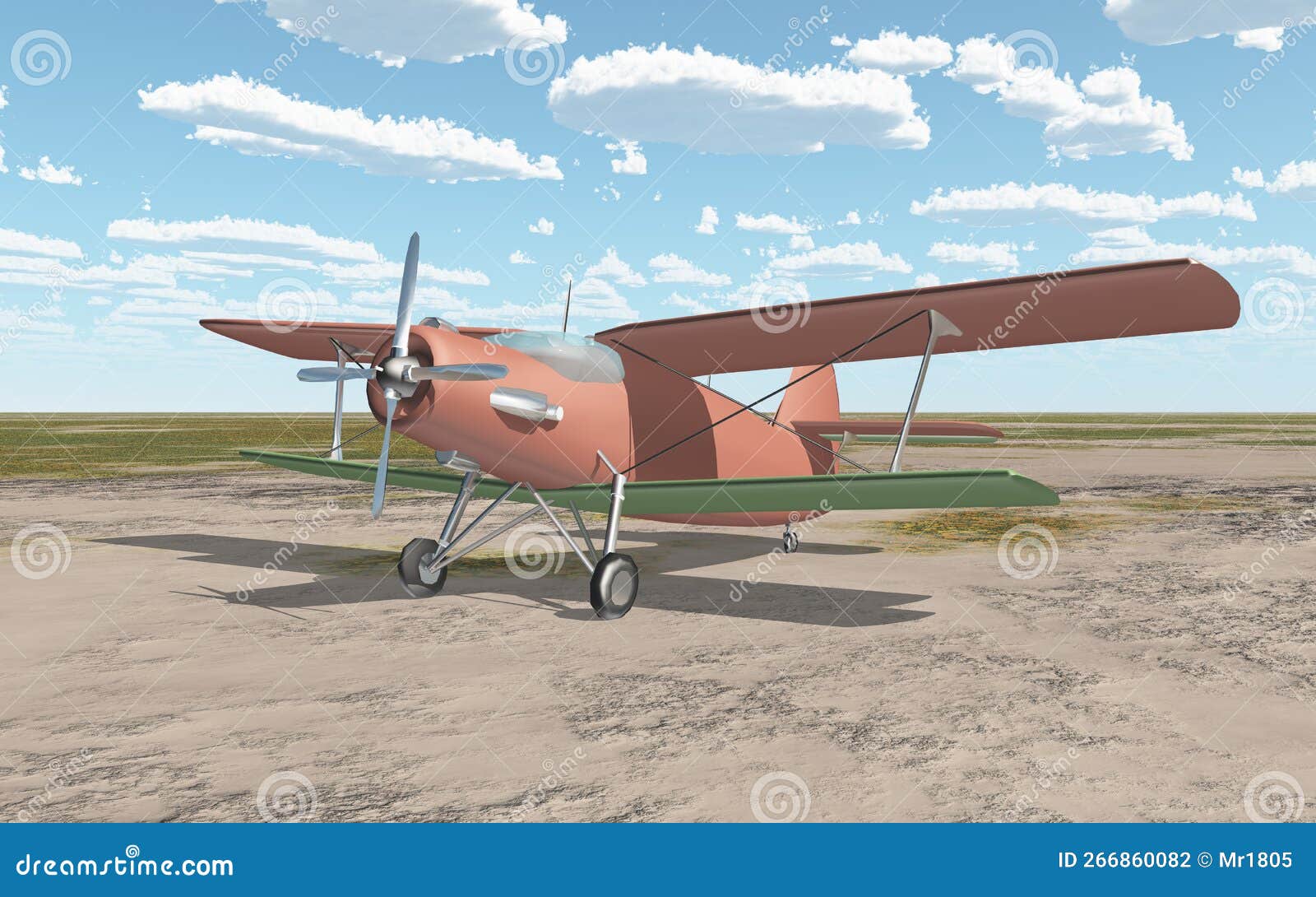 Biplane Airplane Cartoon | CartoonDealer.com #86681939