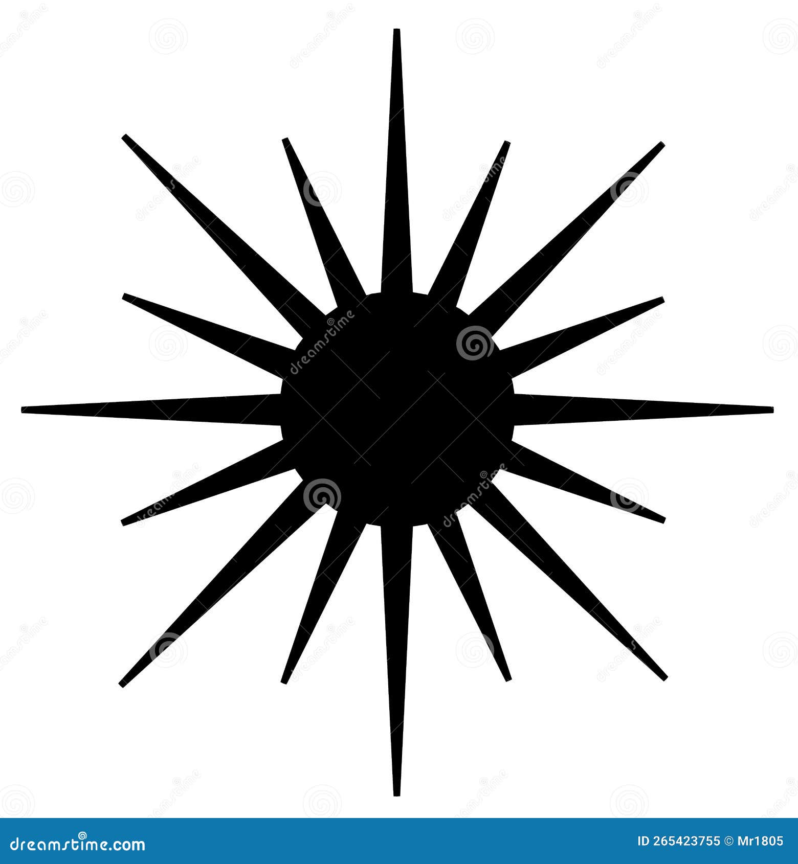 Symbol of the sun stock illustration. Illustration of graphic - 265423755