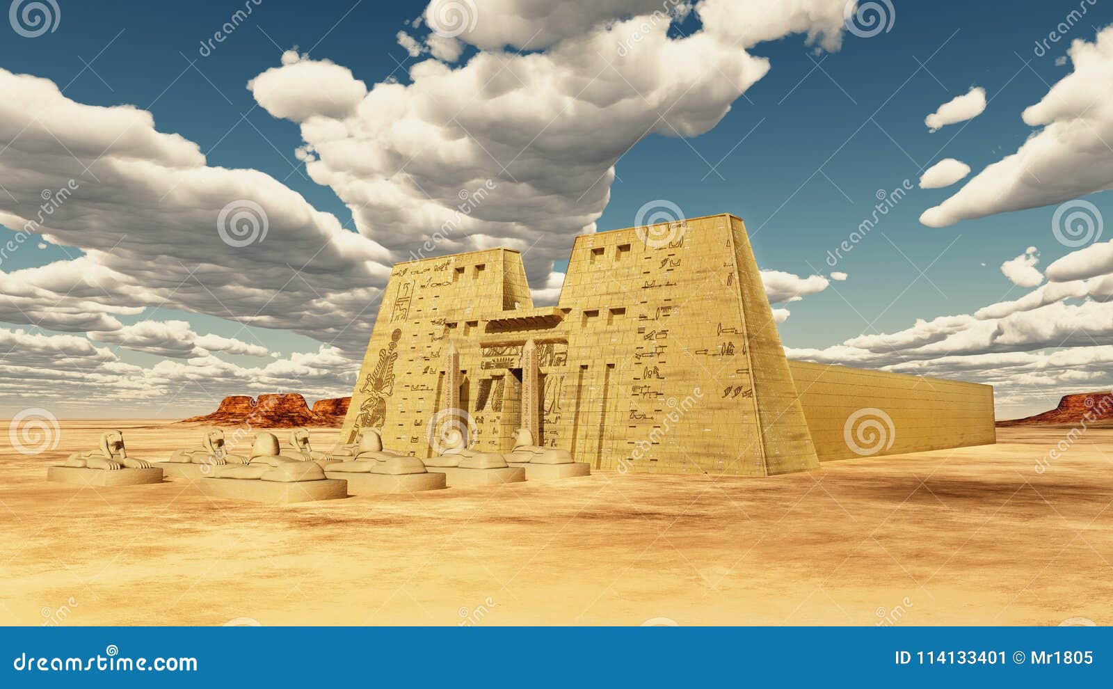 Temple of Edfu in Egypt stock illustration. Illustration of period ...