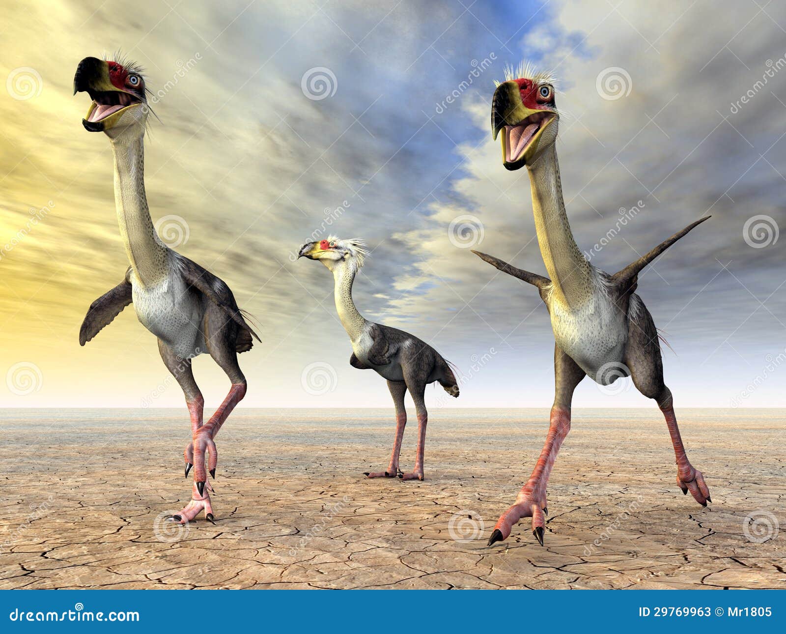Terror Bird Phorusrhacos Royalty-Free Illustration | CartoonDealer.com ...