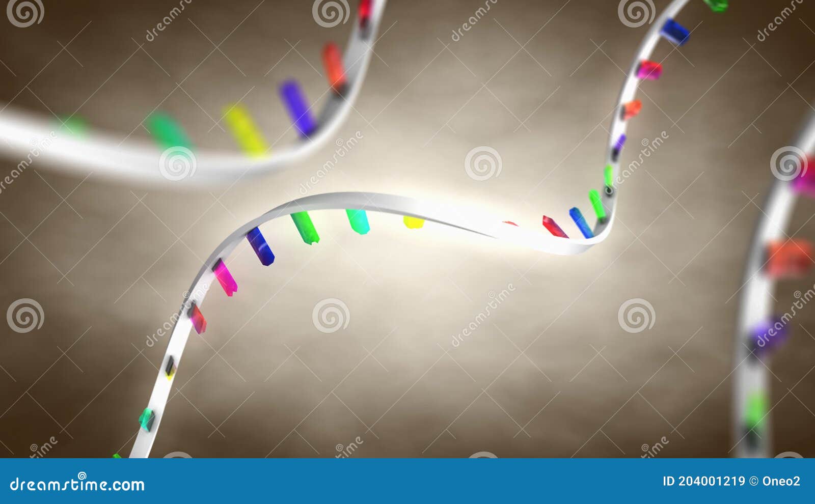 3d Rendering Messenger RNA Model. Stock Video - Video of chemistry ...