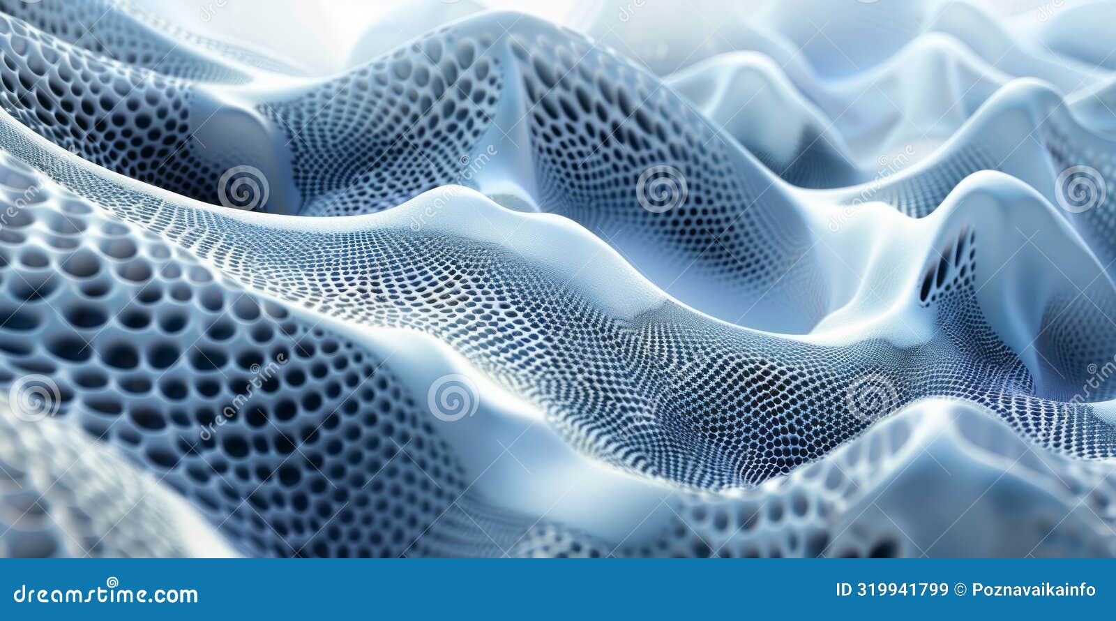 A Computer Generated Depiction of a Wavy Surface, Showcasing Undulating ...