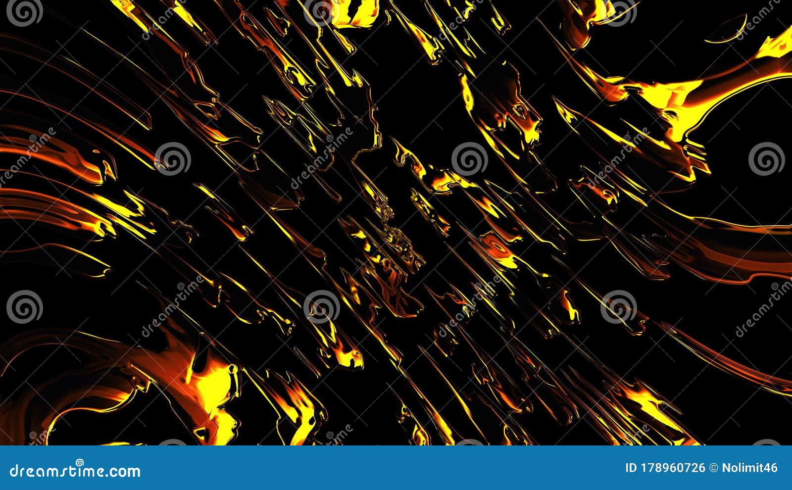 Computer Generated the Effect of Flying Water Sprays. 3d Rendering ...