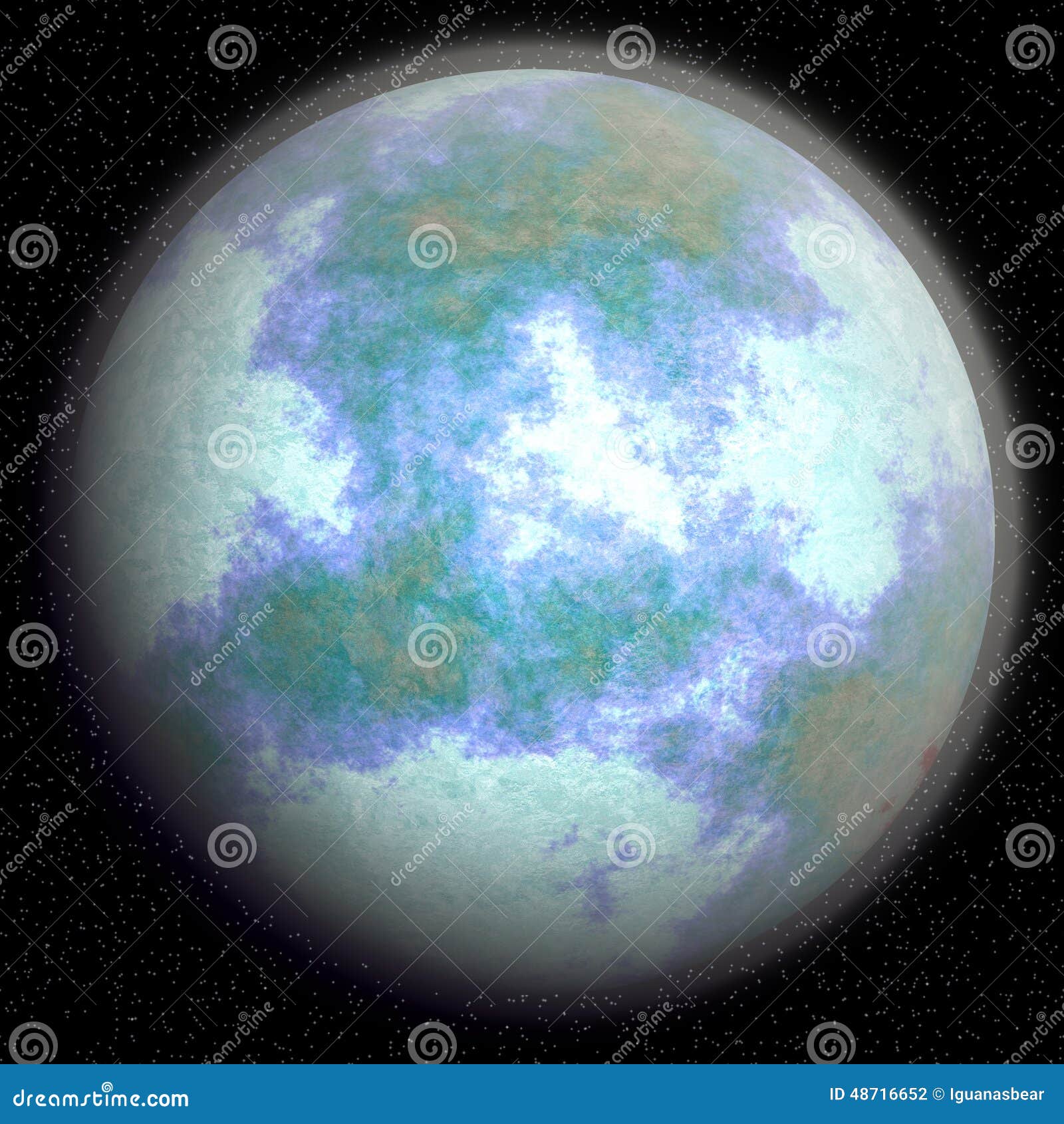 Computer Generated Fantasy Planet Stock Illustration - Illustration of ...