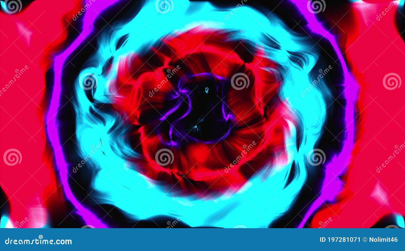 Computer Generated Fire Circle with Smooth Color Transitions. 3D ...
