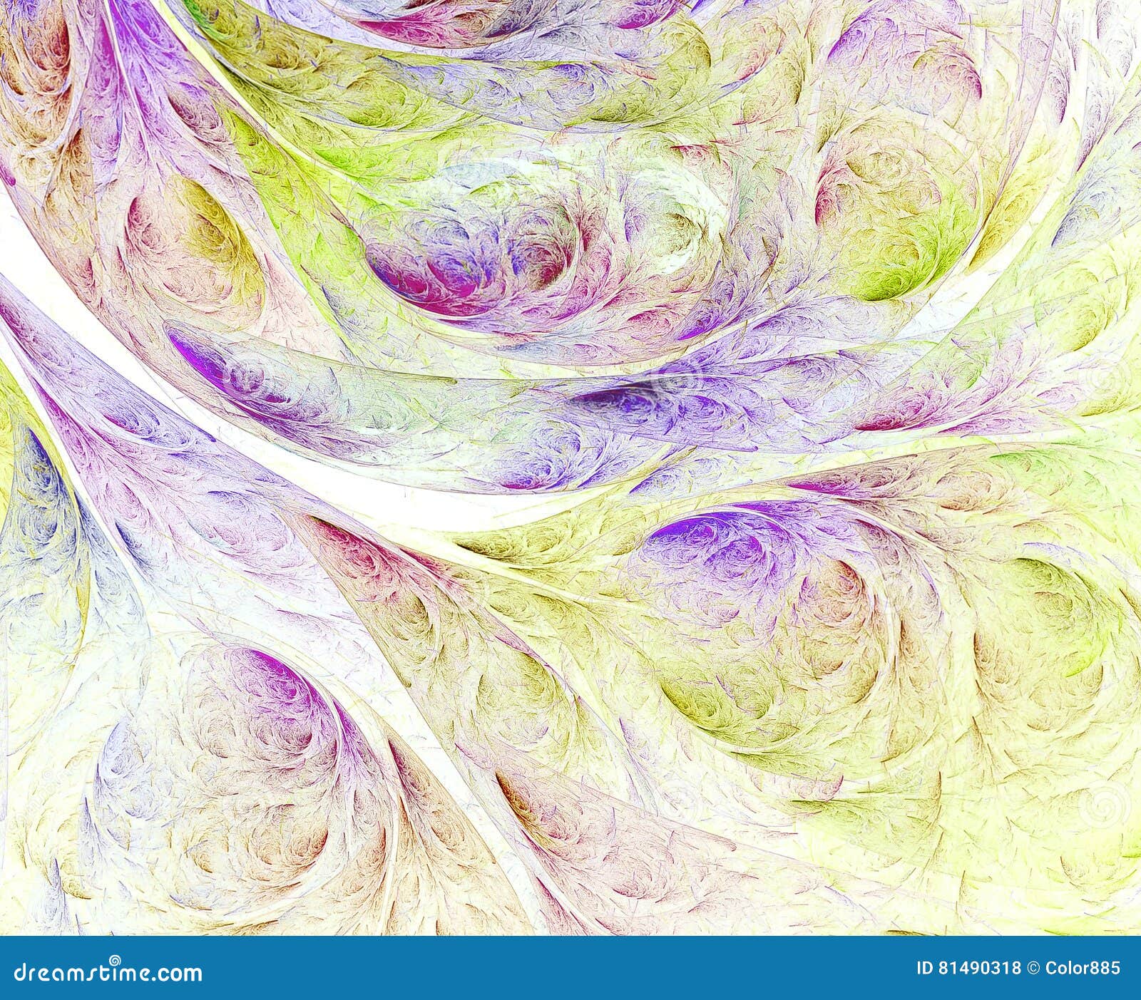 Computer Generated Fractal Illustrating the Branches of Trees Stock ...