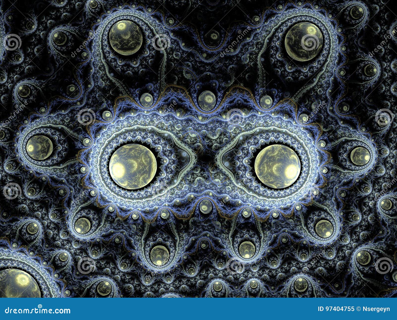 Computer Generated Fractal Image Stock Image - Image of infinity ...