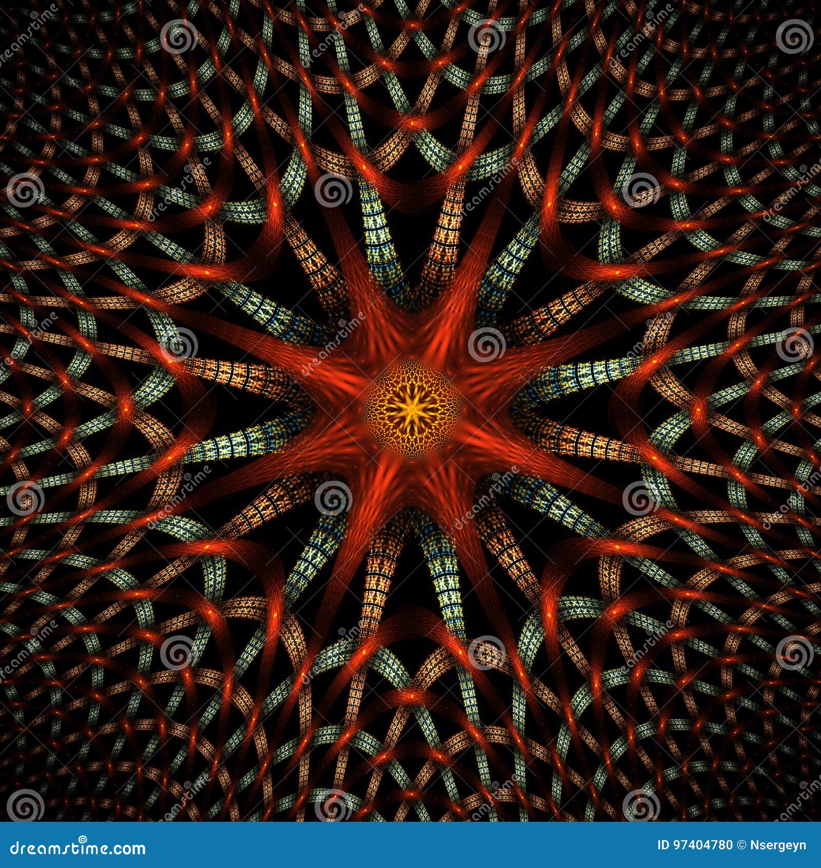 Computer Generated Fractal Image Stock Illustration - Illustration of ...